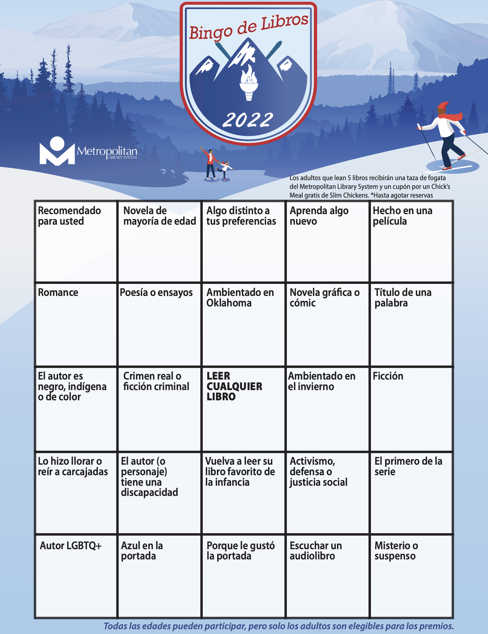 Winter Reading Challenge | Metropolitan Library System