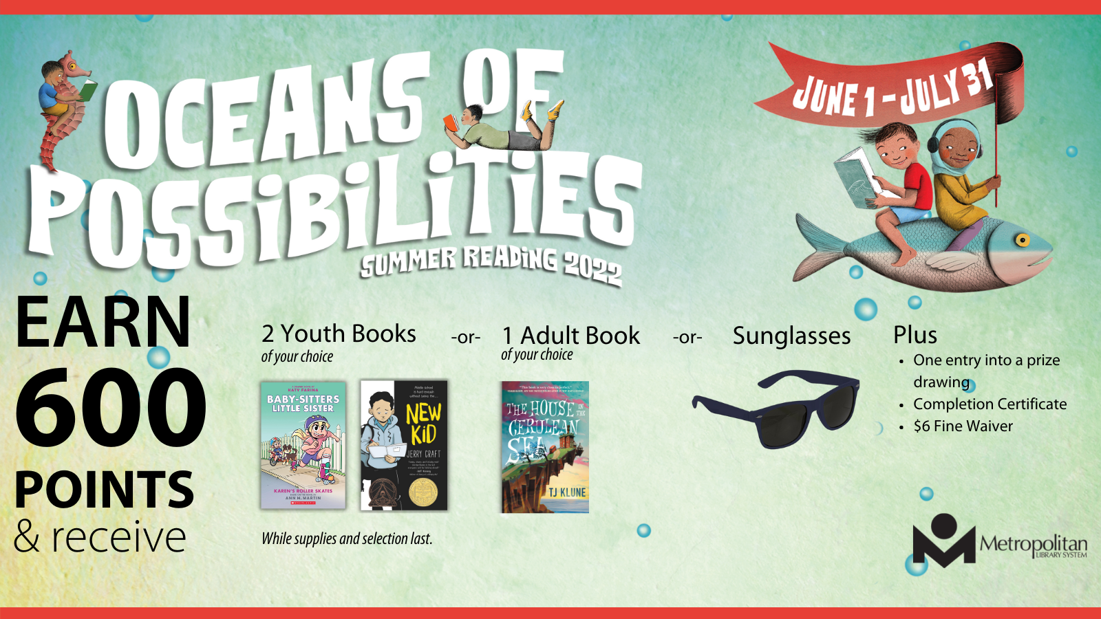 Summer Reading Information for Schools | Metropolitan Library System