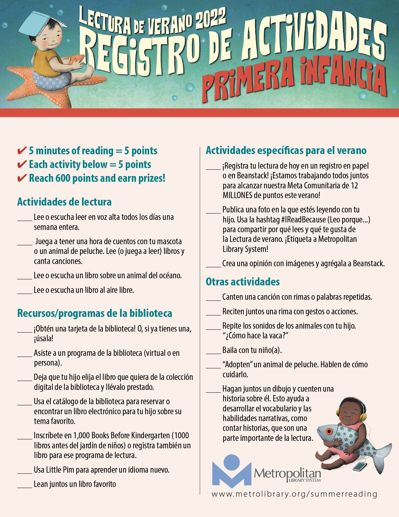 Summer Reading Information for Schools | Metropolitan Library System