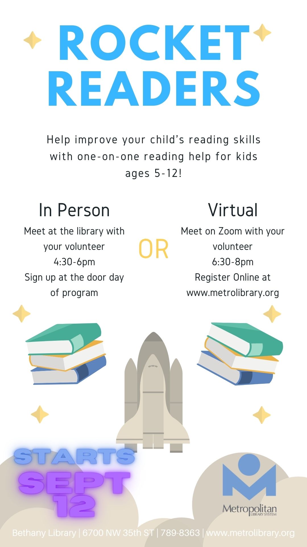 Rocket Readers | Metropolitan Library System