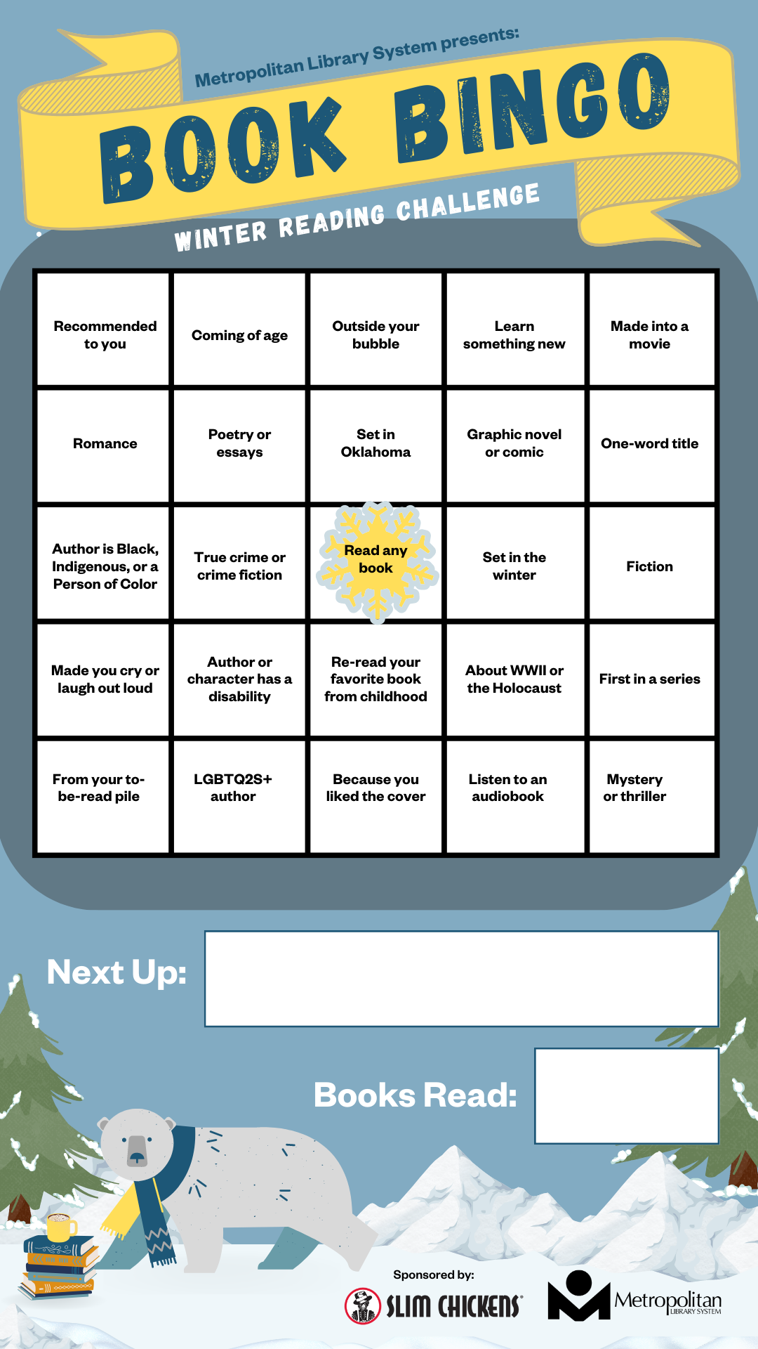 Winter Reading Challenge | Metropolitan Library System